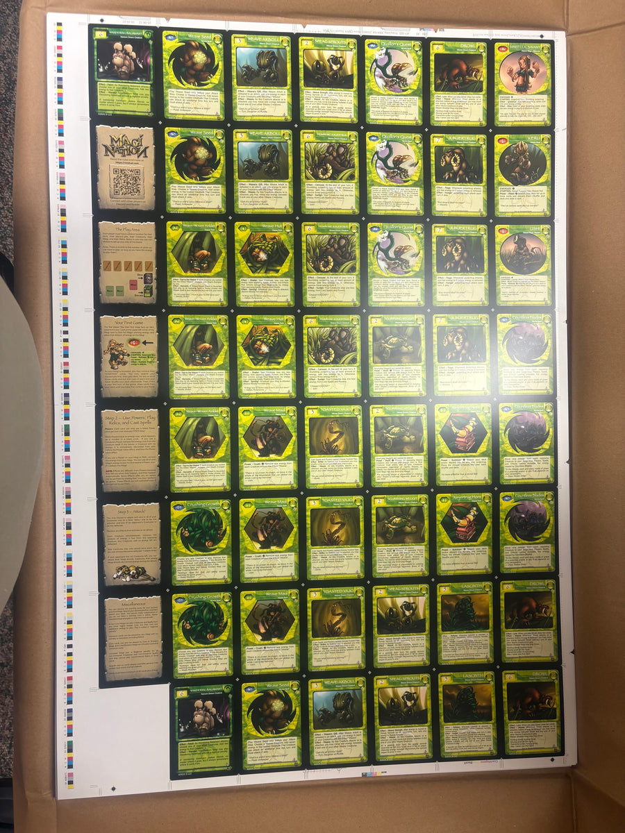 Magi-Nation Traitor’s Reach uncut sheet non-foil – The Arcanist's Armory